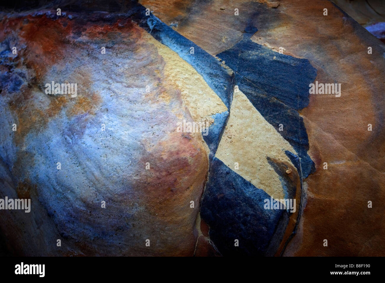 patterns of color in rocks in Egypt Stock Photo - Alamy
