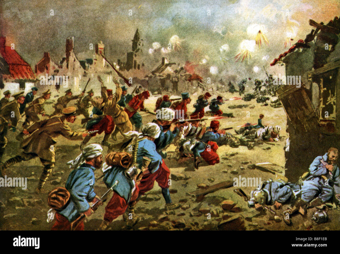 British at Neuve Chapelle Stock Photo - Alamy