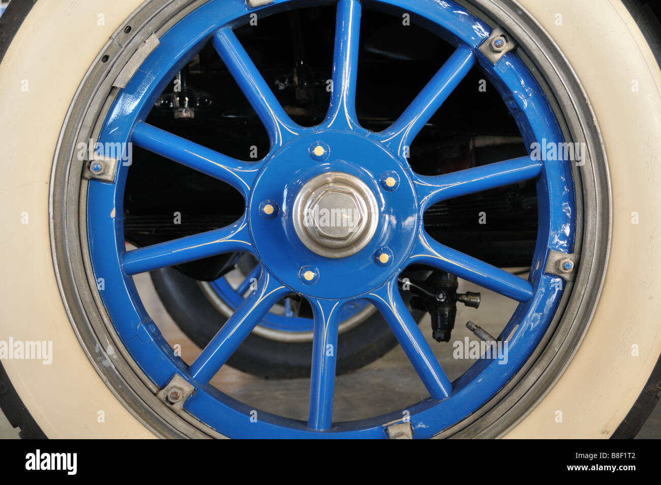 The wheel of a old Ford car Stock Photo - Alamy