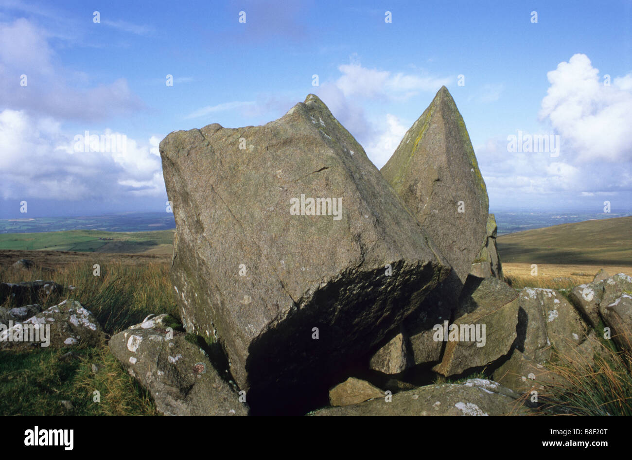 Boulders, Foel Eryr, Preseli Mountains, Wales, UK Stock Photo - Alamy