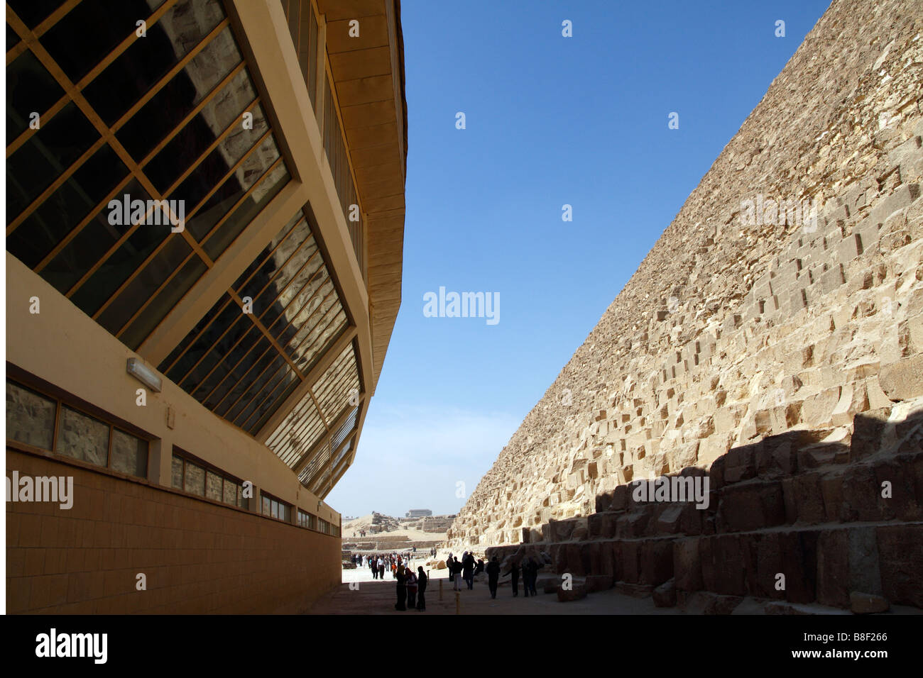 The Great Pyramid of Cheops and the Solar Boat Museum at Giza near ...