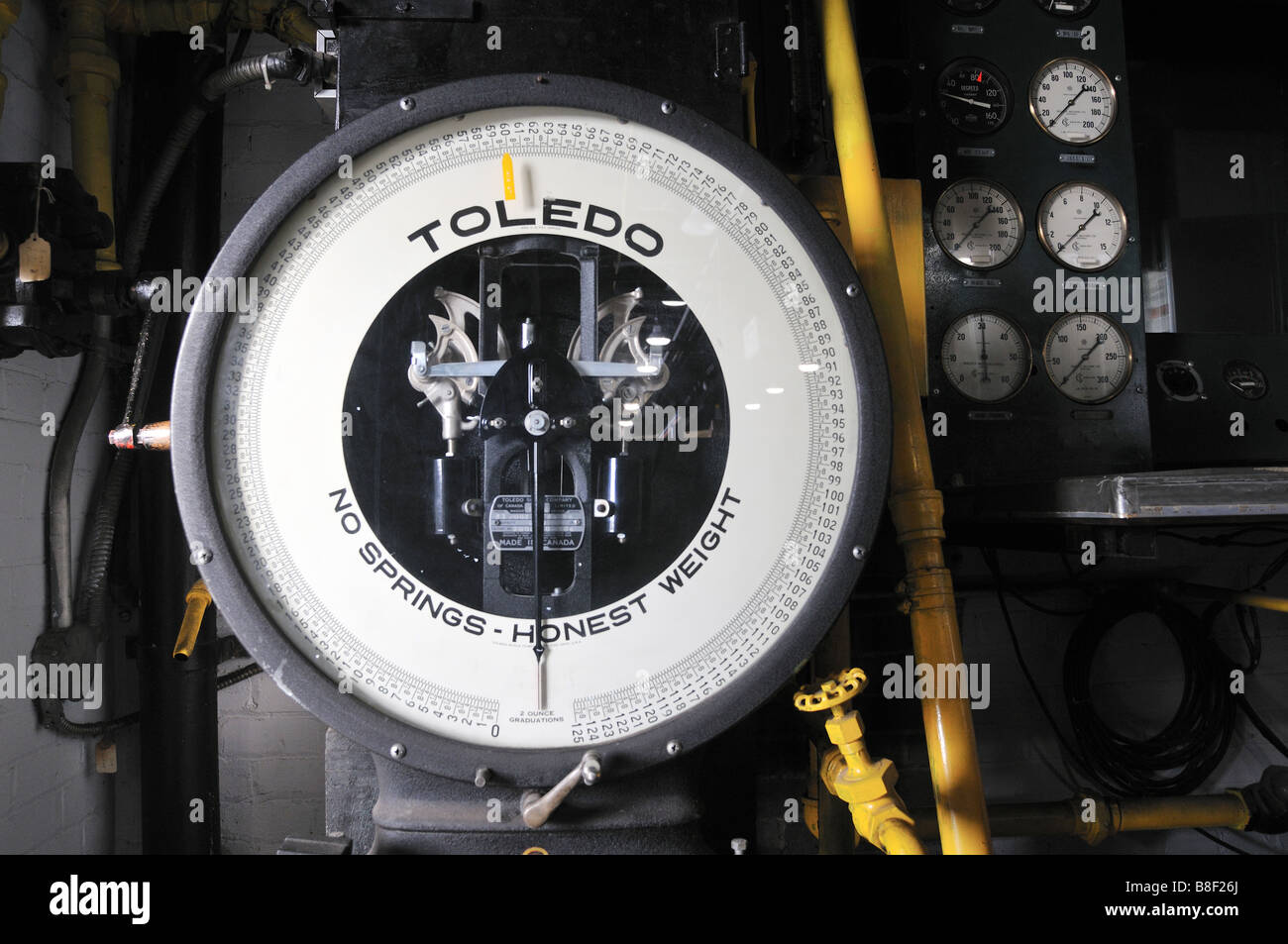 A old TOLEDO speedometer Stock Photo - Alamy