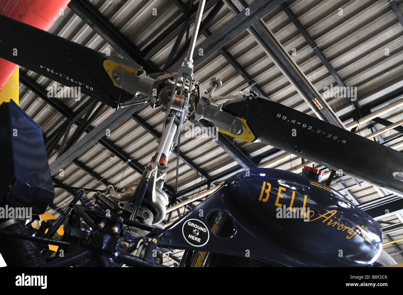 Bell 47D Helicopter Stock Photo - Alamy