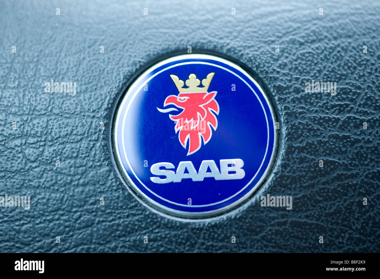 SAAB, car label Stock Photo - Alamy