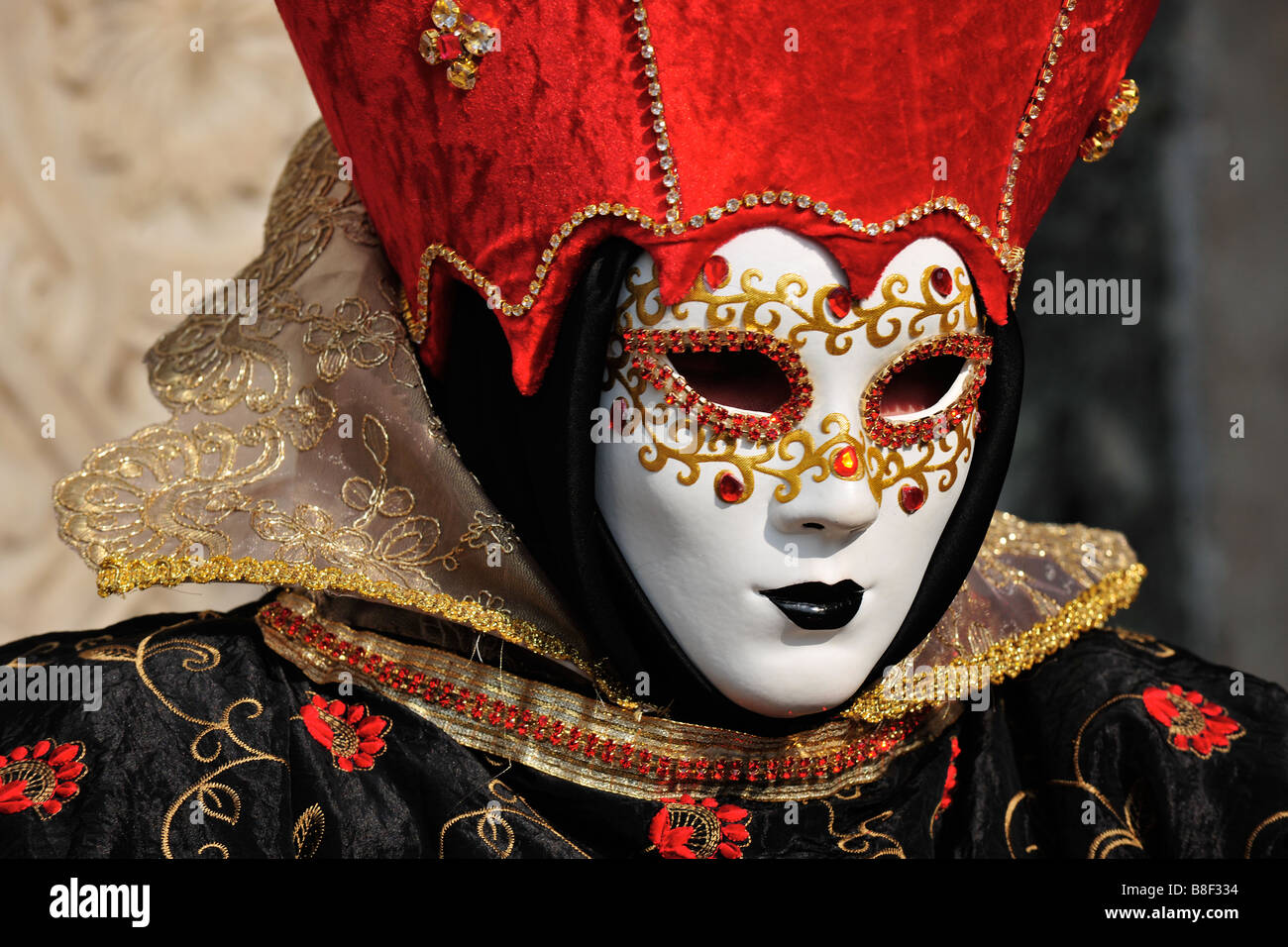Carnival Character at Venice Carnival 2009 Stock Photo - Alamy