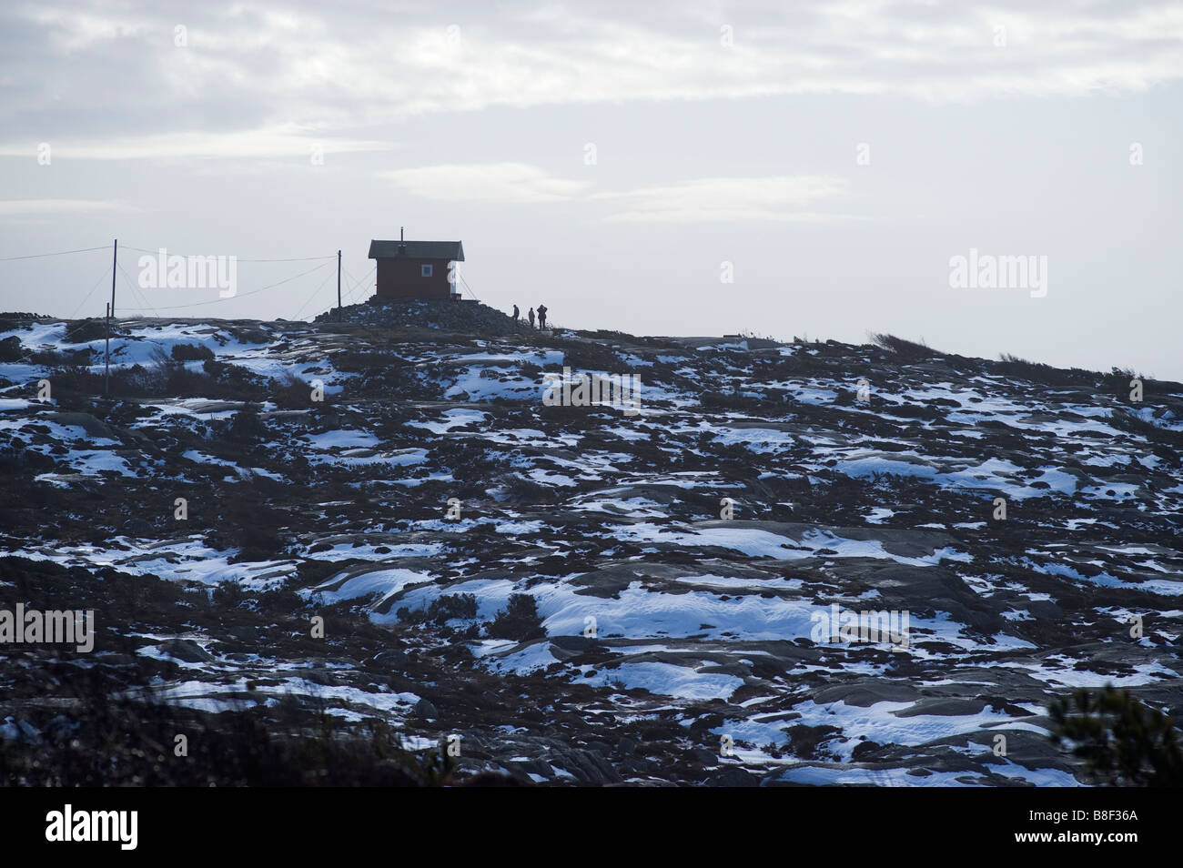 Coastline with small house, Halland, Sweden Stock Photo - Alamy