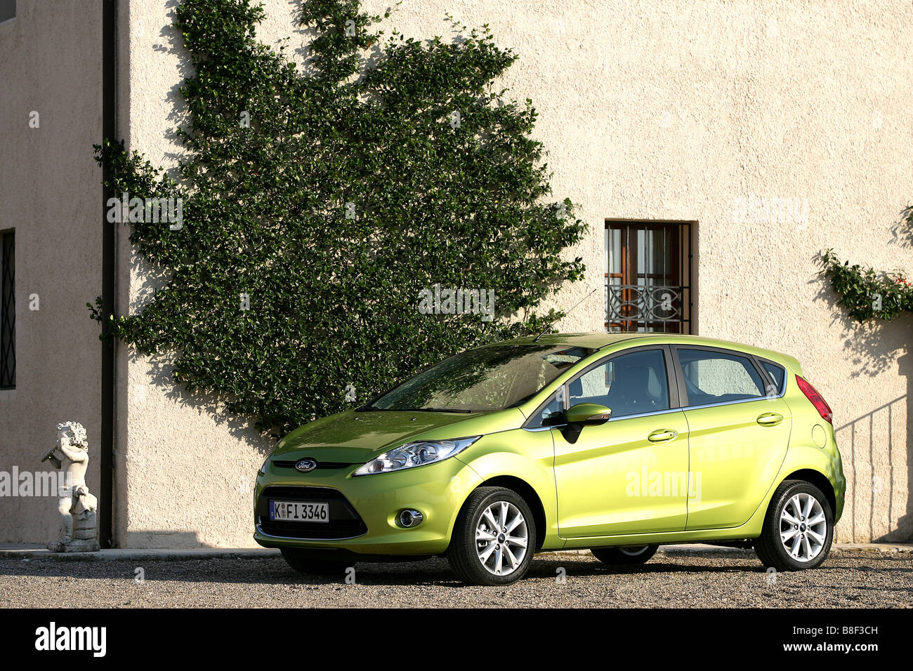 New Green Ford Fiesta Car Launched in Sienna, Italy 2009 Stock Photo ...