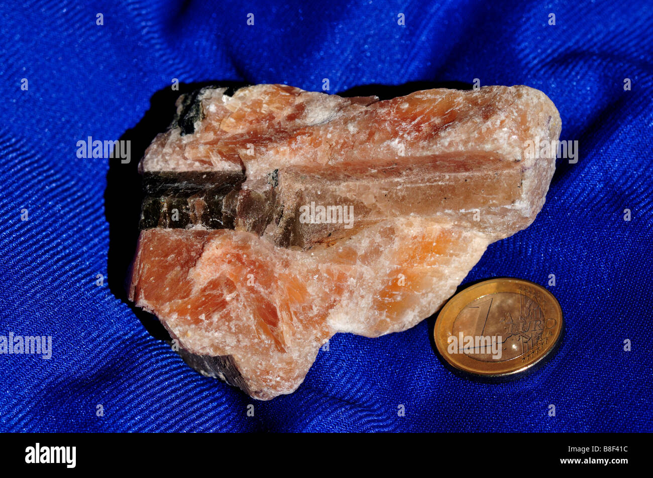 Apatite crystal in calcite matrix hi-res stock photography and images ...