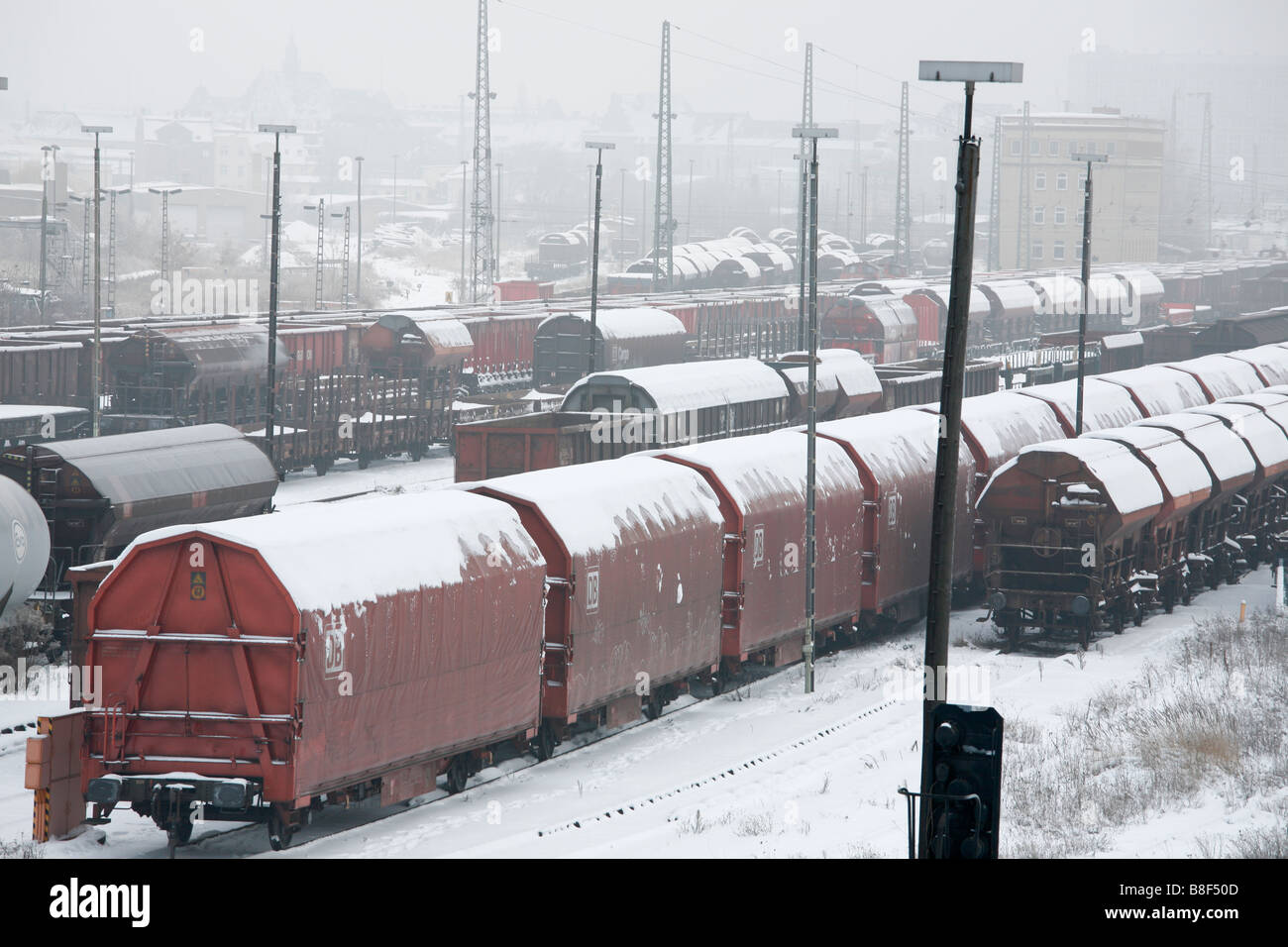 Goods train depot hi-res stock photography and images - Alamy