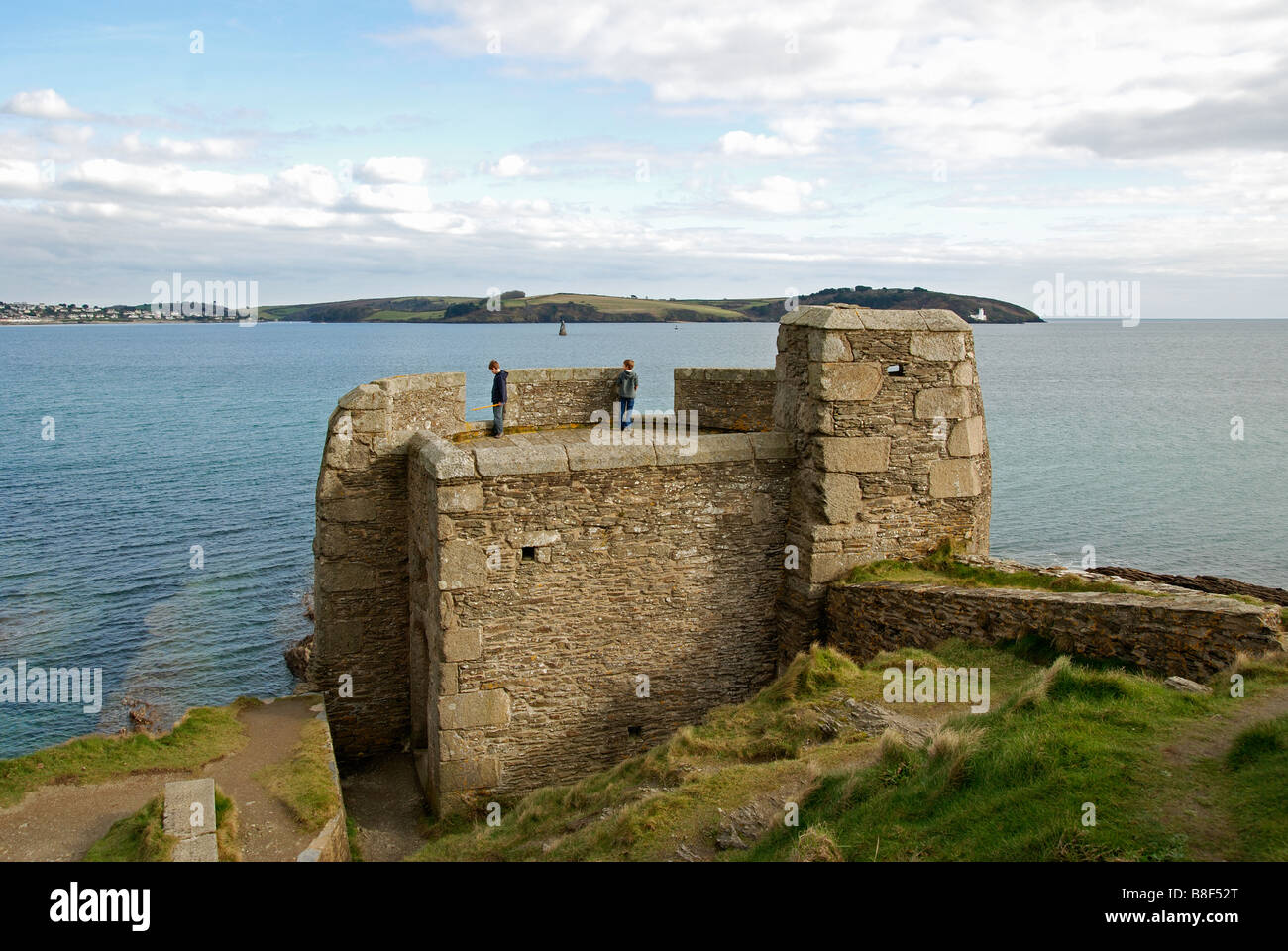 Little Dennis Blockhouse at Pendennis castle in Falmouth, Cornwall, UK ...