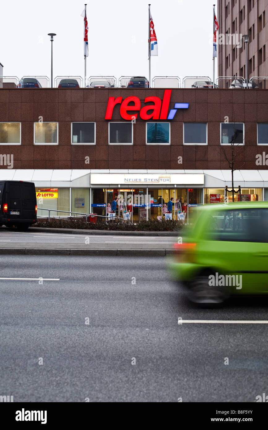 Real store in Hamburg, Germany Stock Photo - Alamy