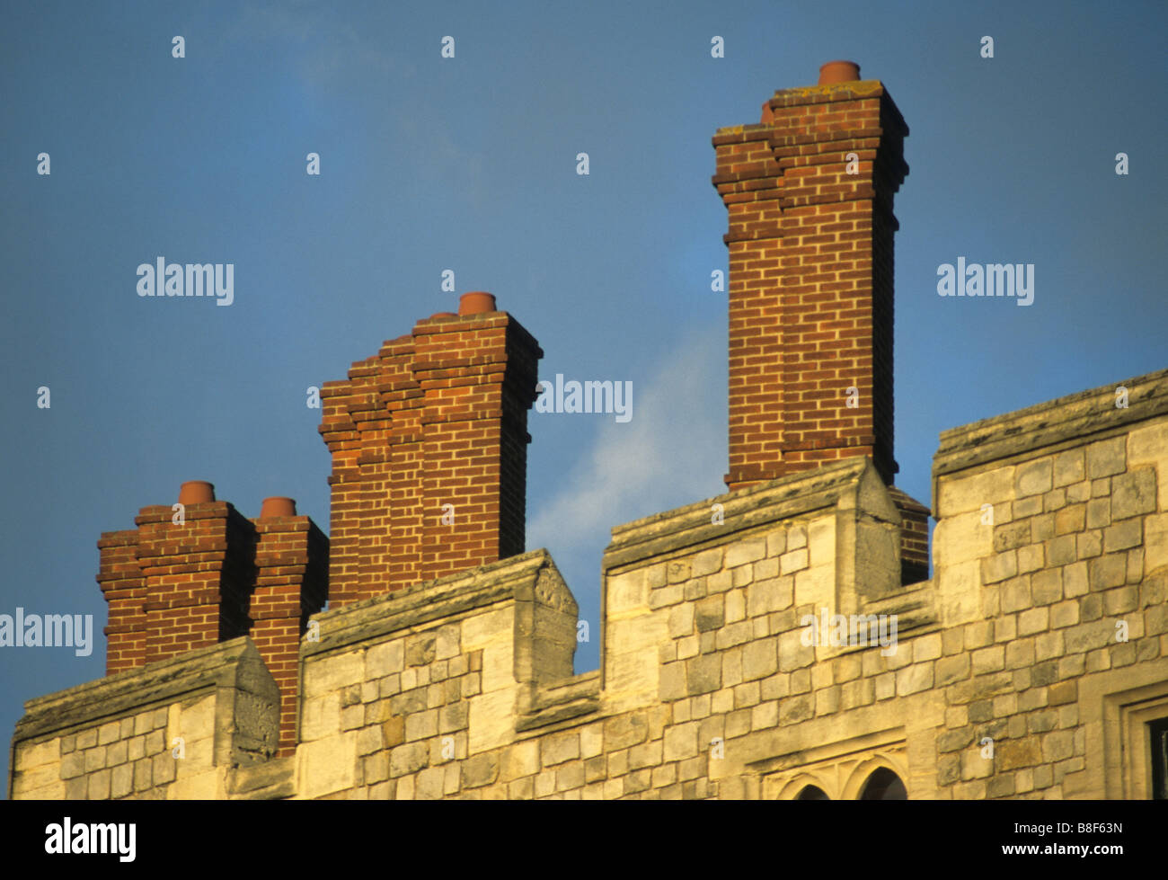 Chimneys, Windsor Castle, Surrey, UK Stock Photo - Alamy