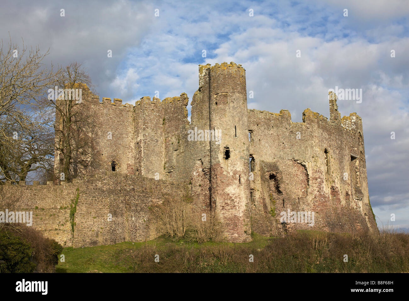 Laugharne castle Wales Stock Photo - Alamy