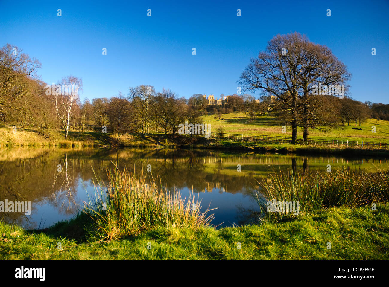 Hardwick hall pond hi-res stock photography and images - Alamy