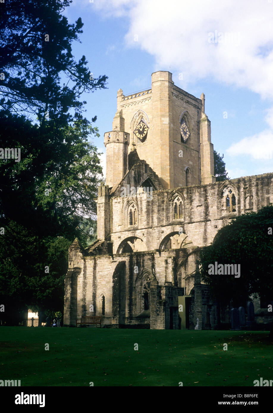 Dunkeld, medieval Scottish Cathedral Tayside Scotland UK Stock Photo ...