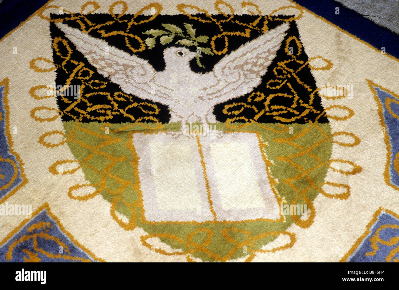 Dunkeld Cathedral Dove symbol of St Columba Tayside Scotland UK ...