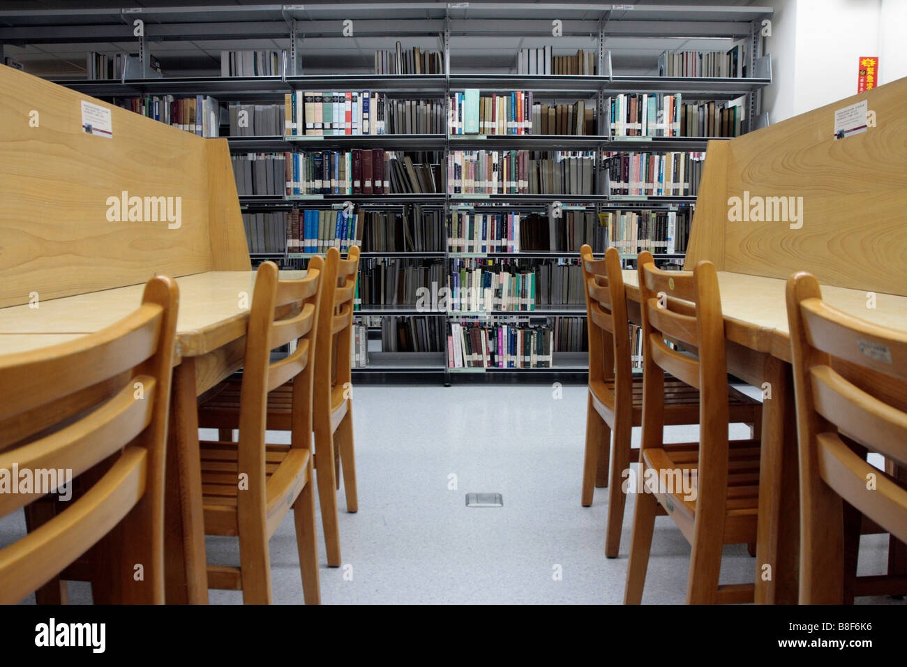Books and bookshelves display in library Stock Photo - Alamy