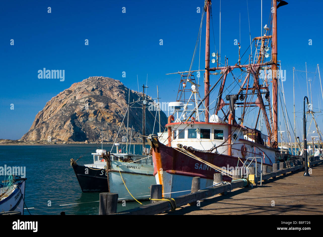 Morro bay morro rock harbour hi-res stock photography and images - Alamy