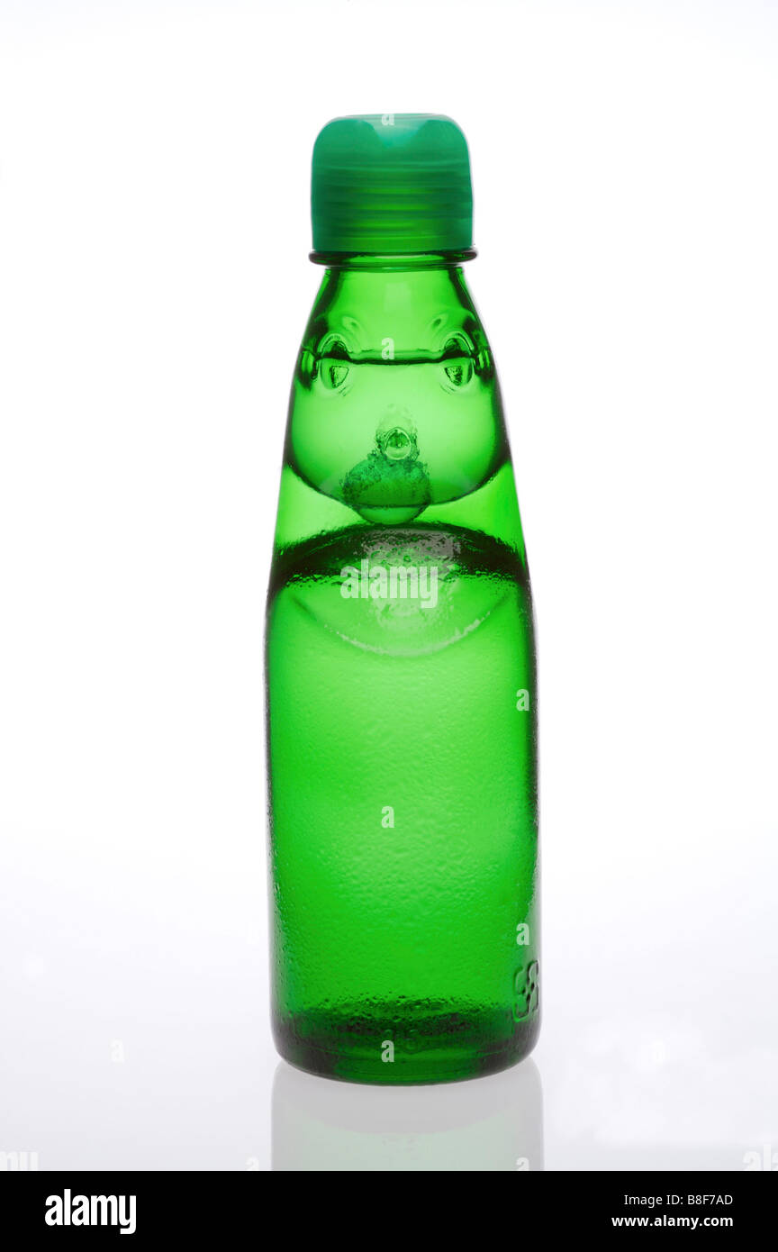 Green bottle of Ramune Stock Photo - Alamy