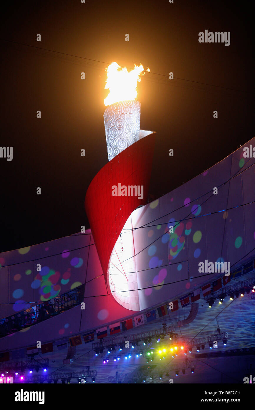 Flaming Torch On National Stadium,Beijing,China Stock Photo - Alamy