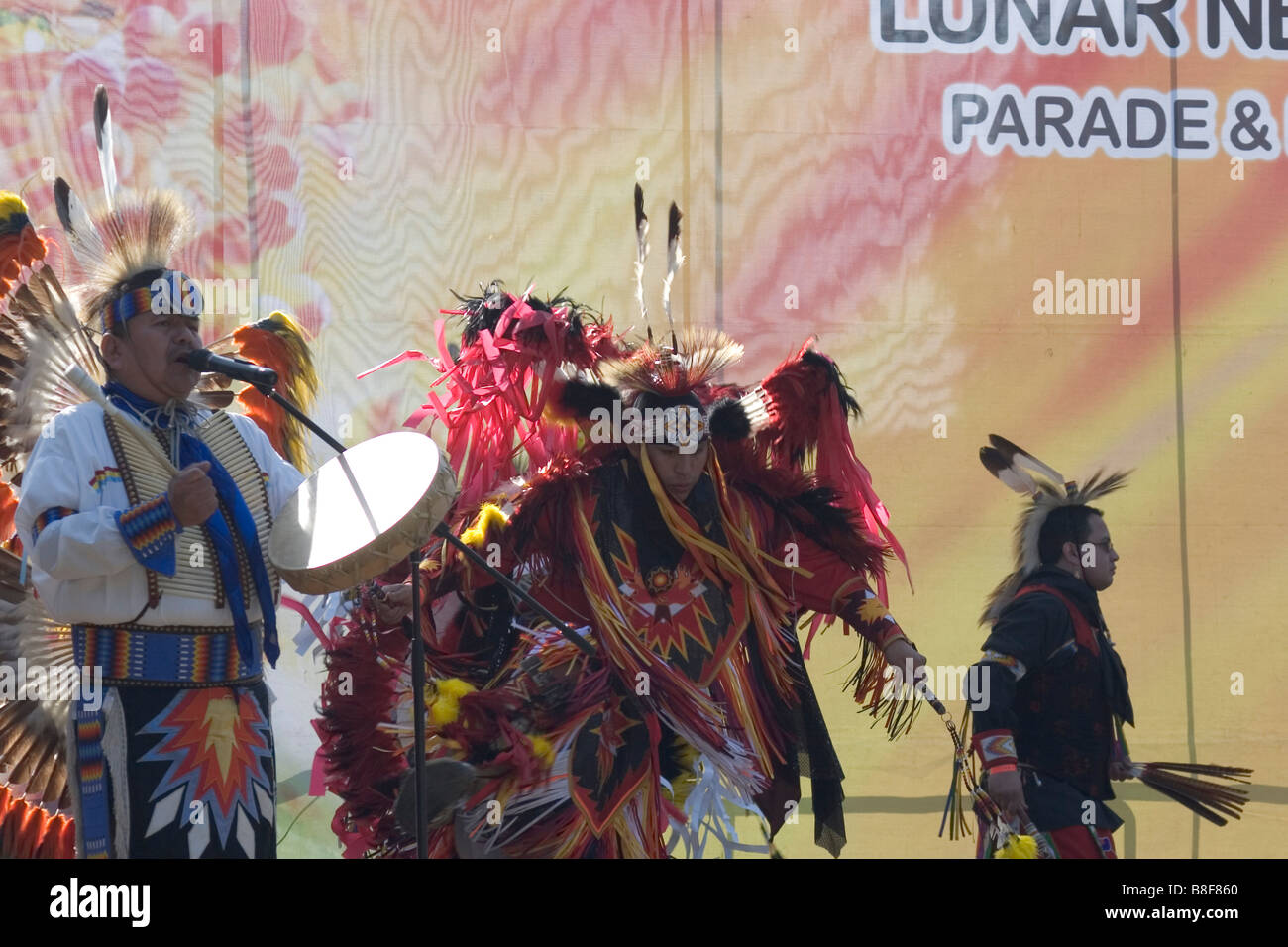 Native American dance troupe perform Native American Eagle Spirit Dance ...