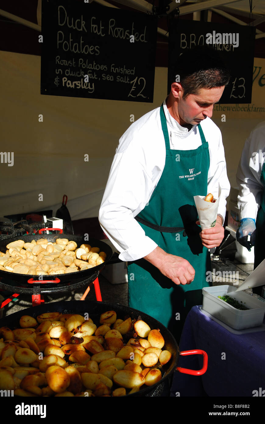 Farmers Market ,Nottingham Old Market Square Stock Photo - Alamy