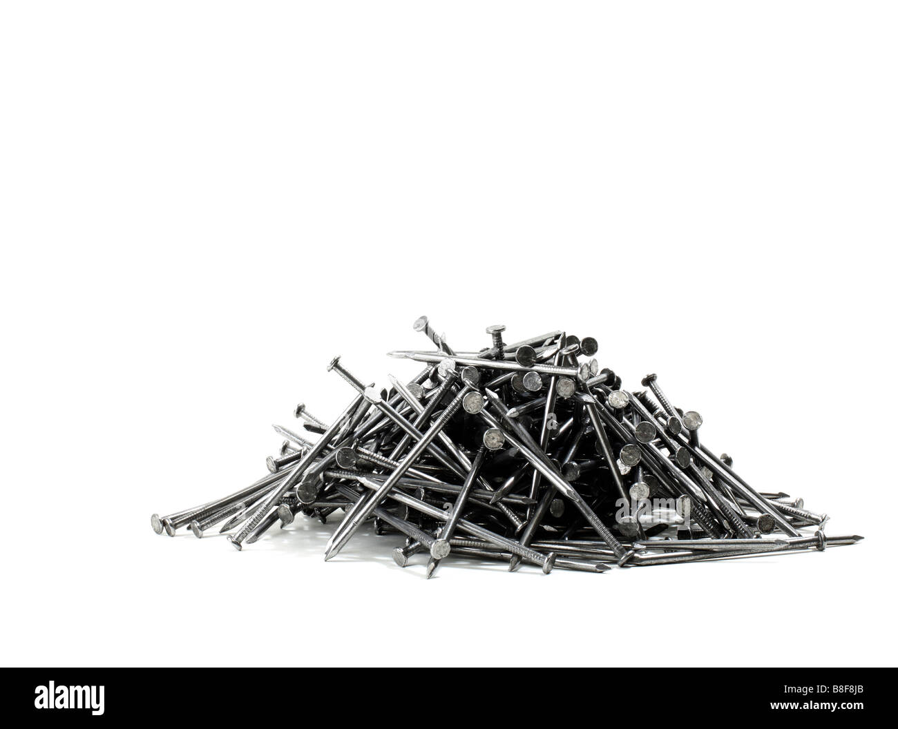 Stack of Construction nails Stock Photo - Alamy