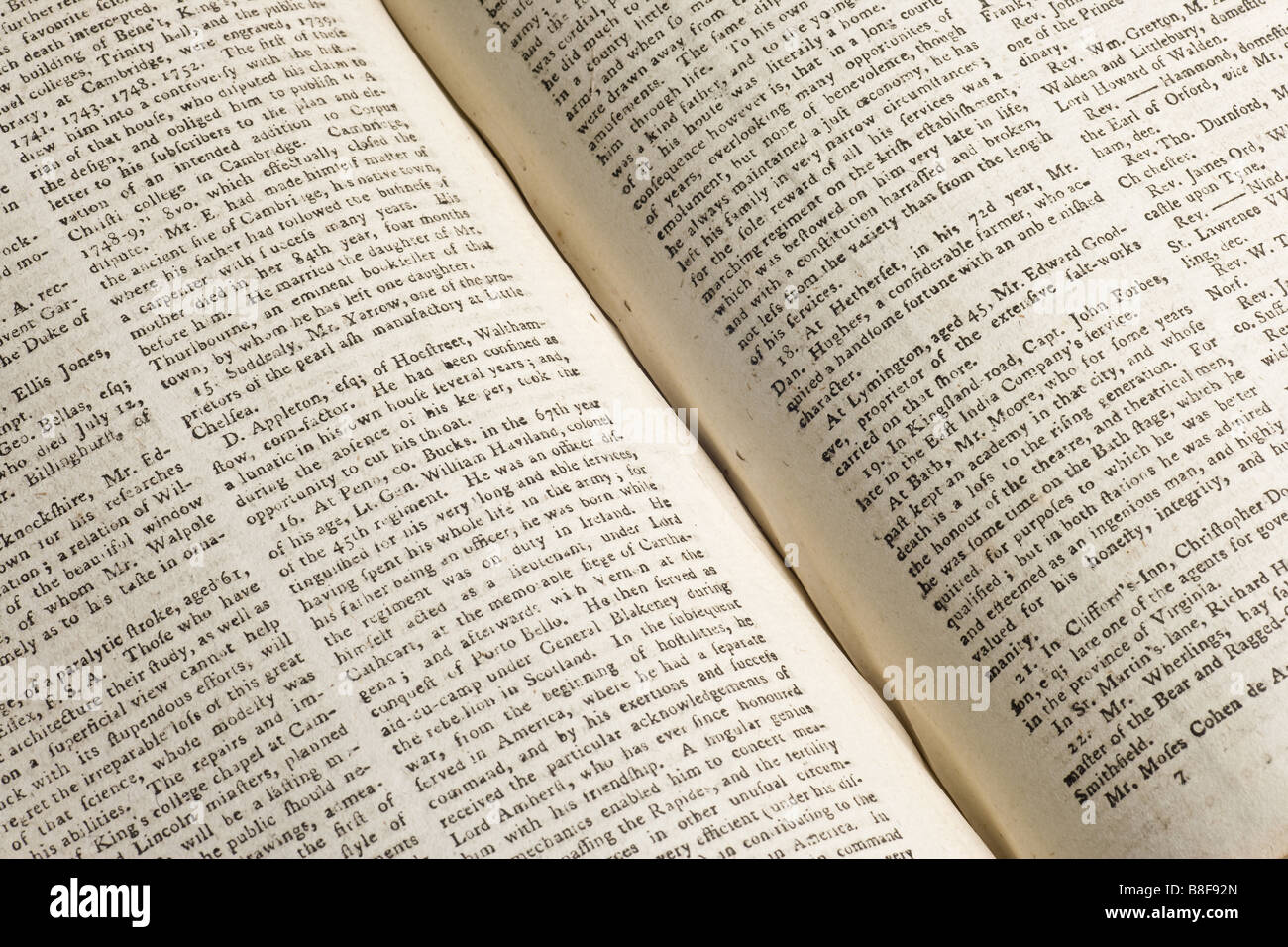 Detail from a 1ate 1700 s Men s Quarterly Magazine Stock Photo - Alamy