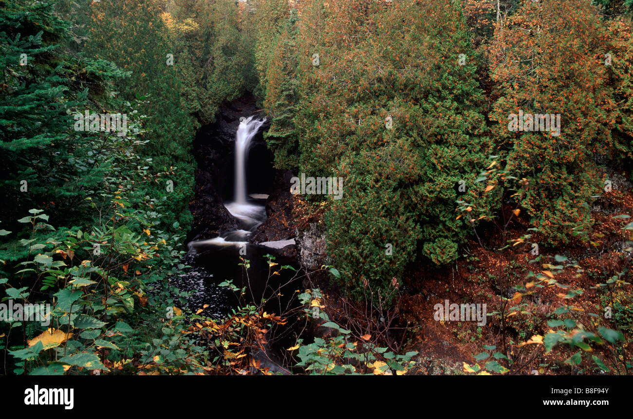 Cascade Falls on Cascade River, Cascade River State Park, Minnesota ...
