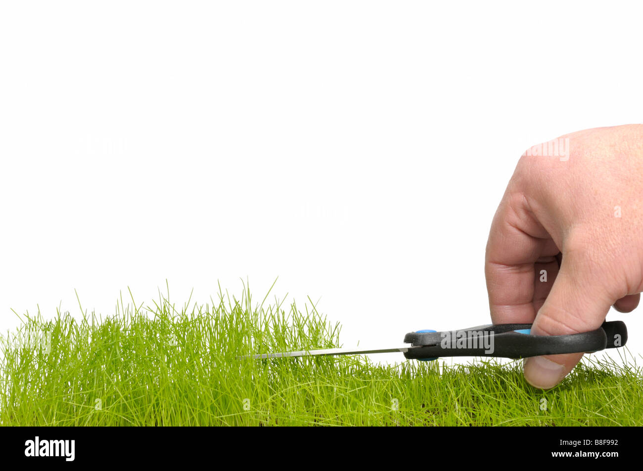 Cutting grass pair scissors hi-res stock photography and images - Alamy