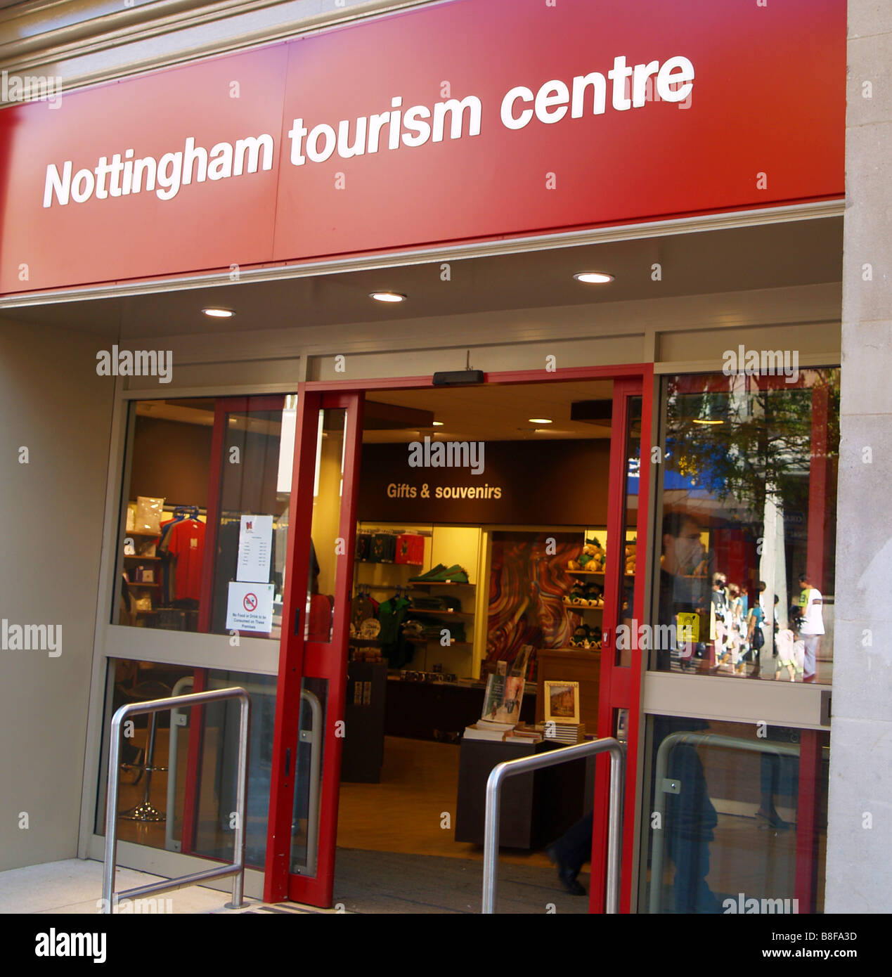 Entrance to the tourism centre in Nottingham City Centre ...