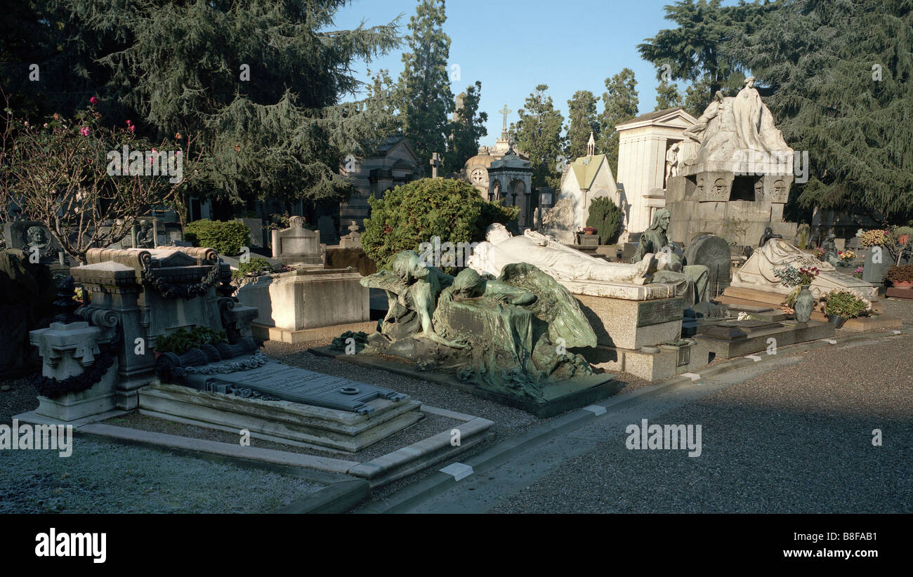 Cimitero Monumentale Milan Italy Lombardia Stock Photo - Alamy