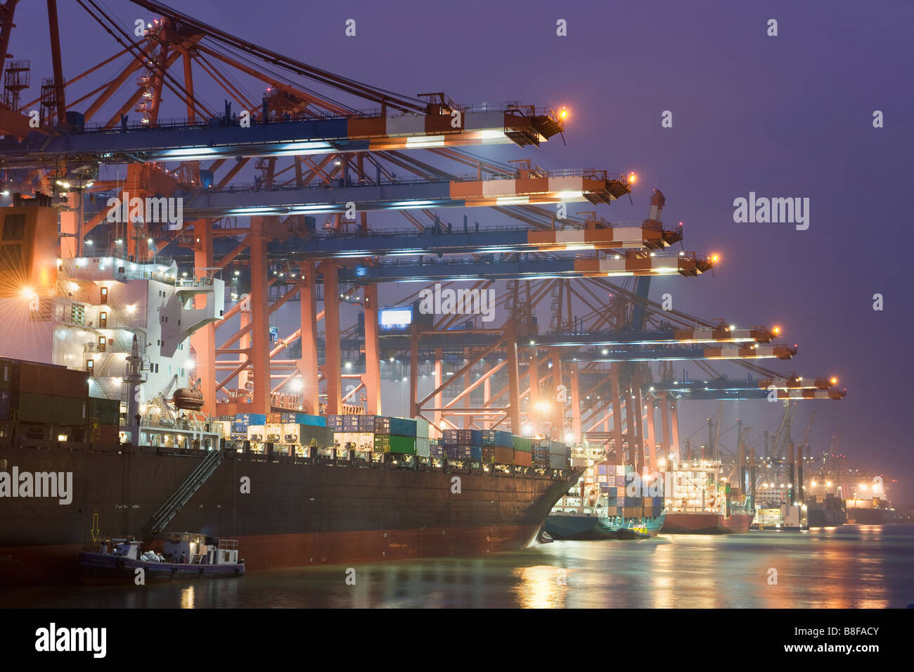 Eurogate at the harbour Hamburg in Germany Stock Photo - Alamy