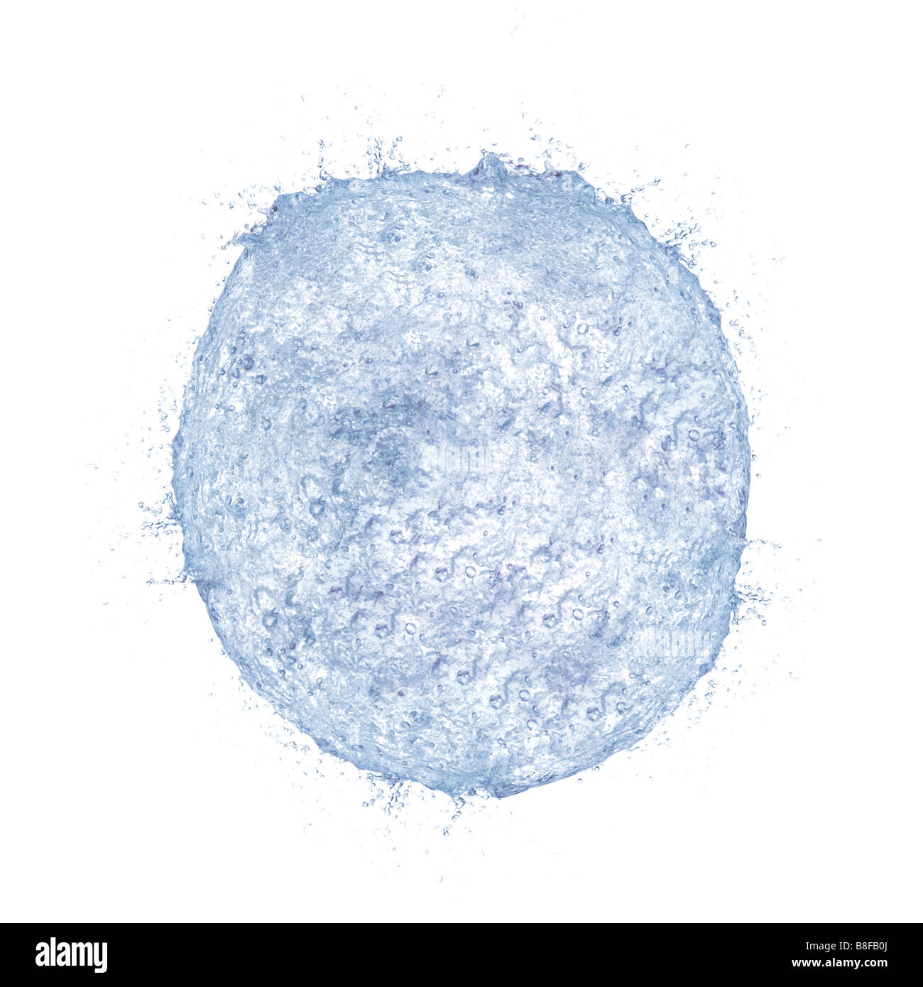 Full isolated globe of water Stock Photo - Alamy