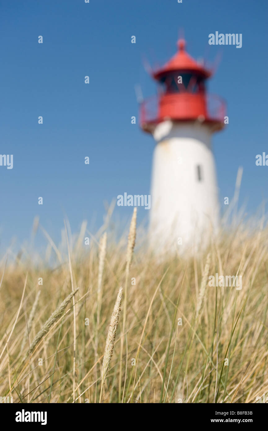 Small lighthouse on the island sylt germany Stock Photo - Alamy