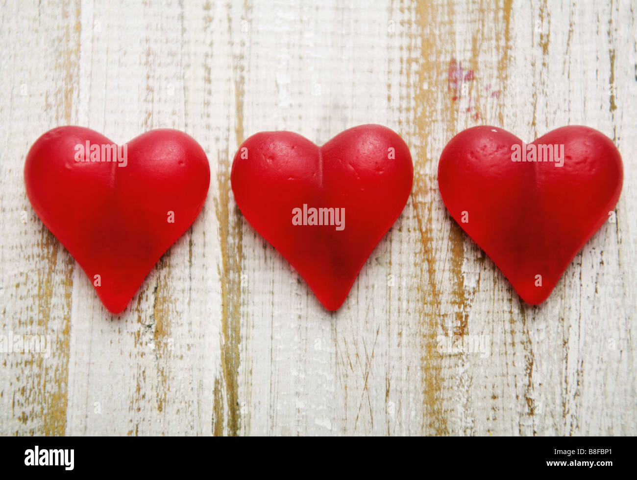Three Hearts In A Row High Resolution Stock Photography and Images - Alamy