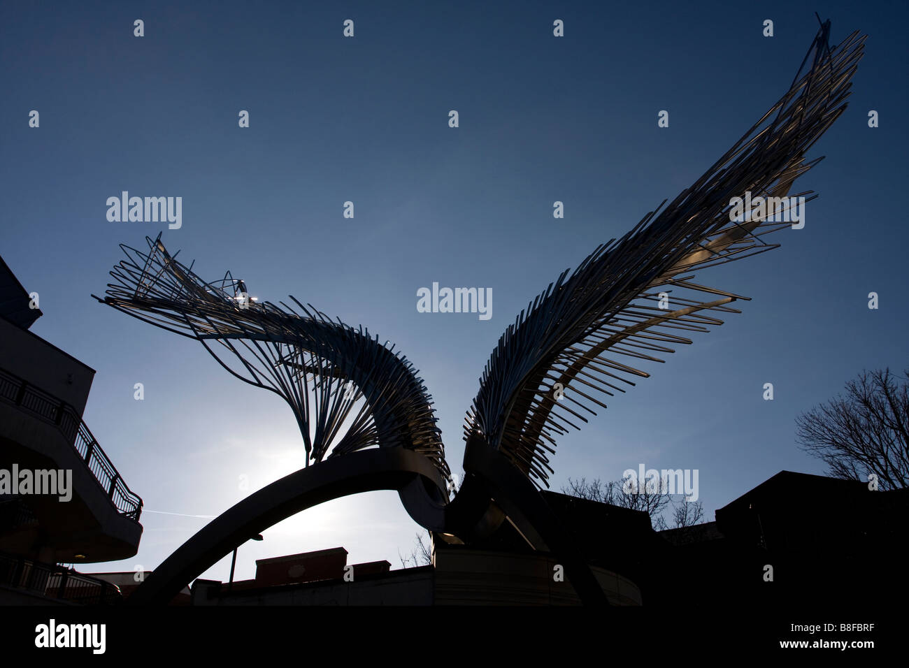 Angel wings sculpture angel central hi-res stock photography and images ...