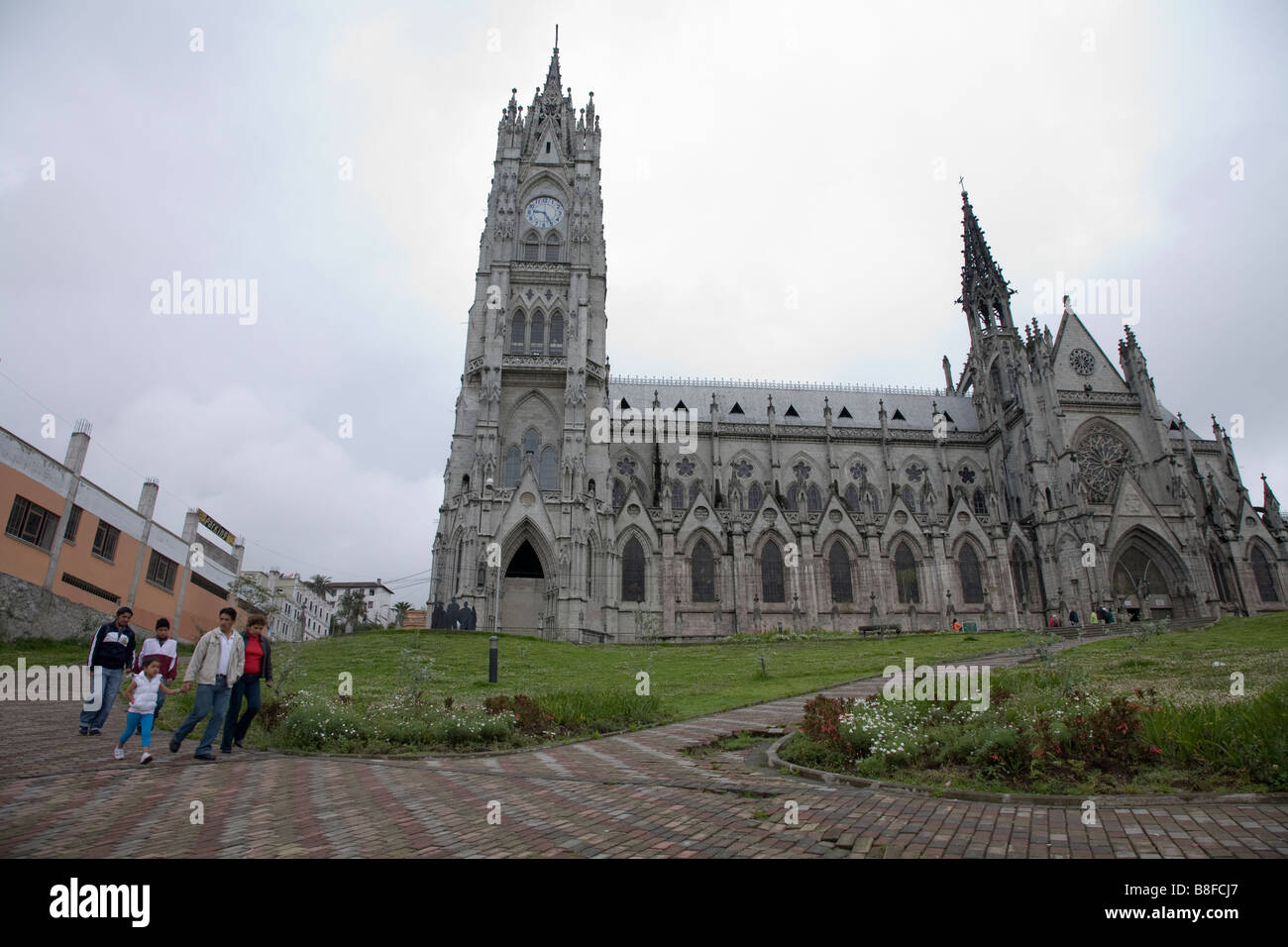 Basilica del Voto Nacional, Old Town, Quito, Ecuador Stock Photo - Alamy