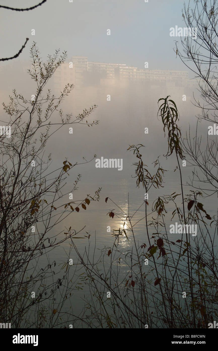 Sun through breaking cloud and trees hi-res stock photography and ...