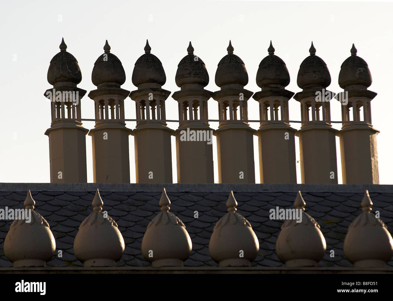 Architectural detail of Royal Pavilion, Brighton, England. Ornate ...