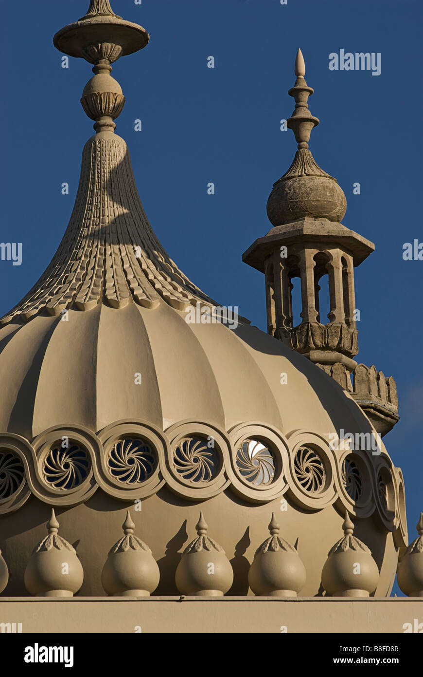 Architectural detail of Royal Pavilion dome, Brighton, England Stock ...
