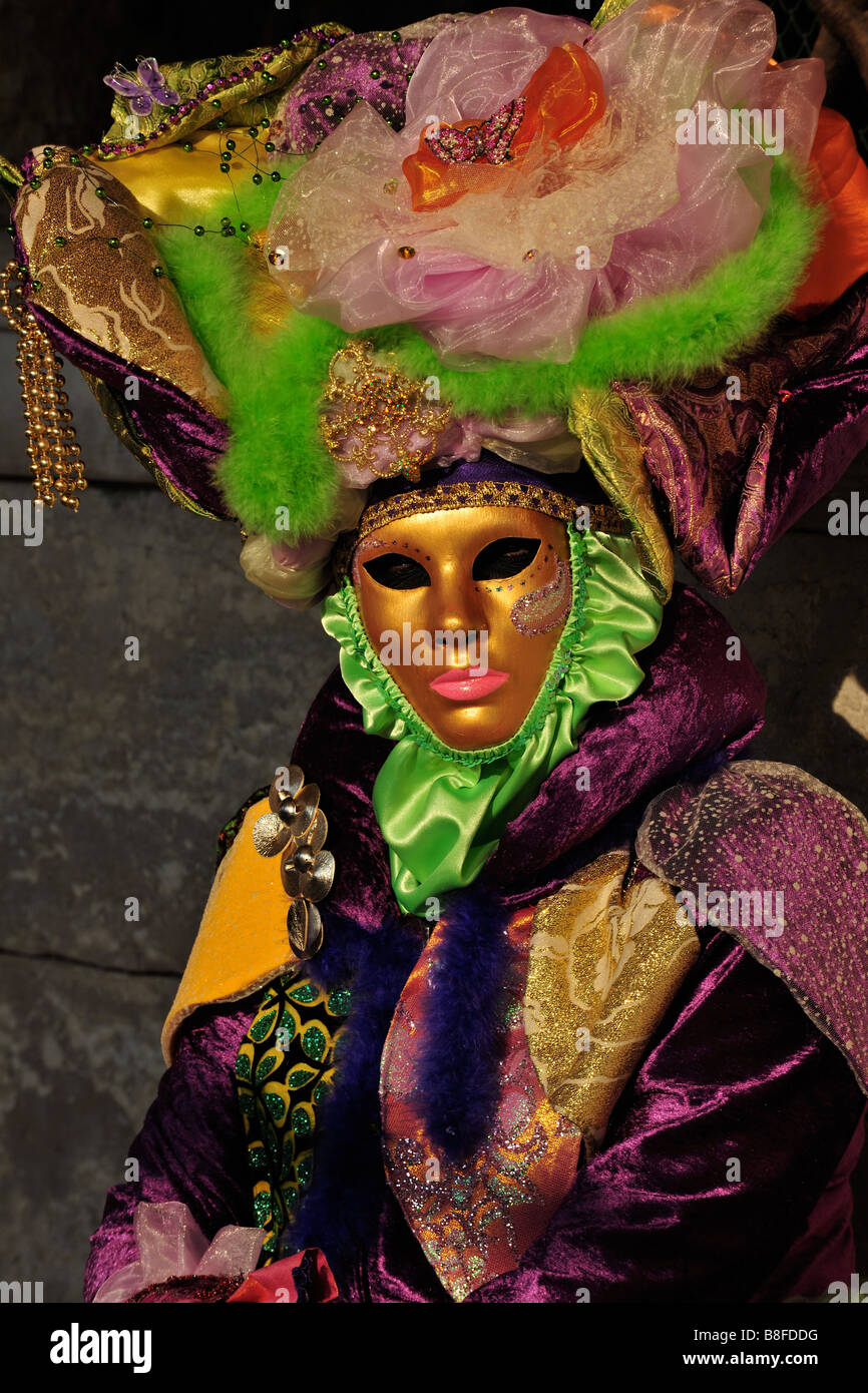 Carnival Character at Venice Carnival 2009 Stock Photo - Alamy