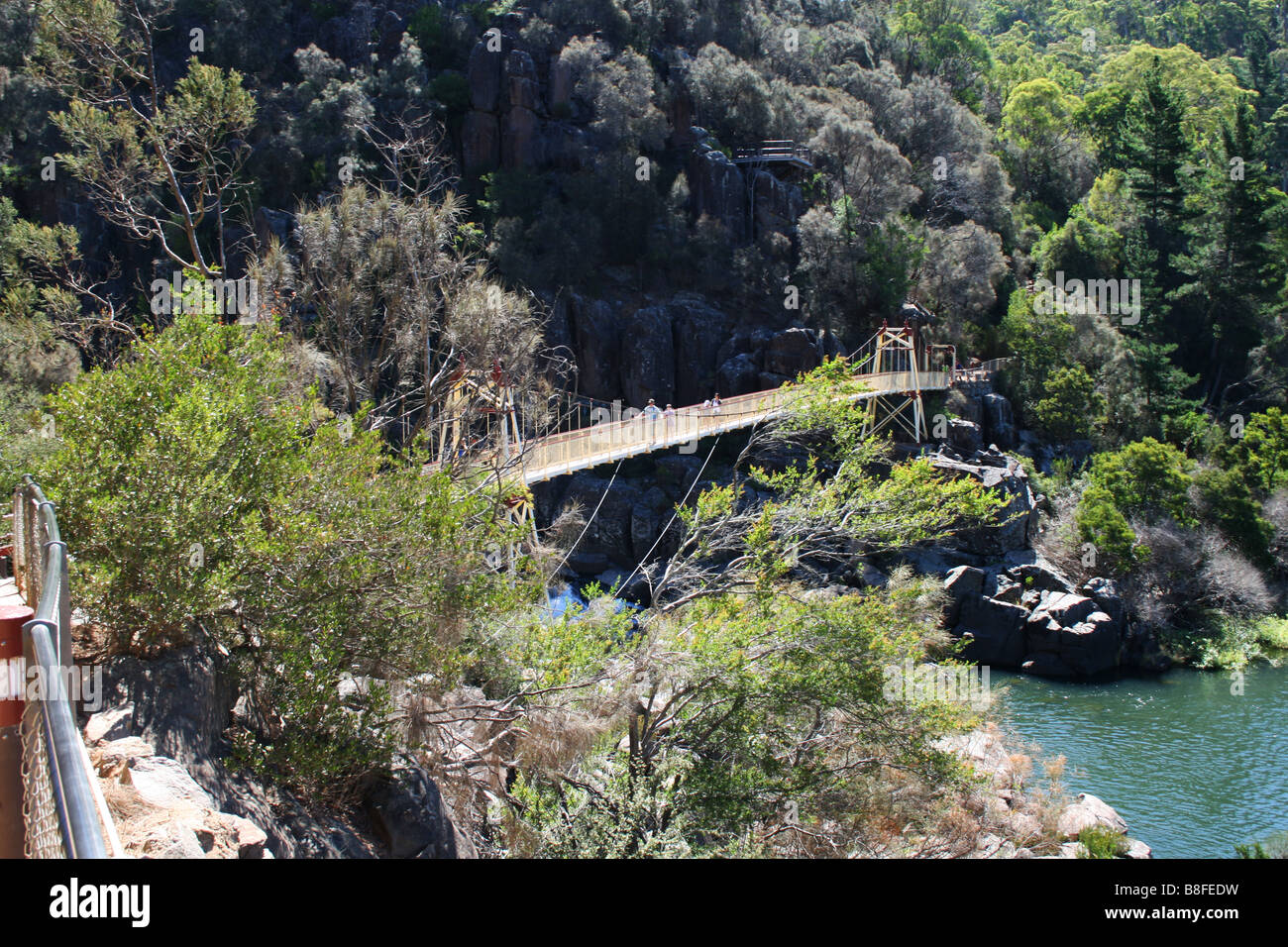 Kings Bridge over Cataract Gorge in Launceston Tasmania Stock Photo - Alamy