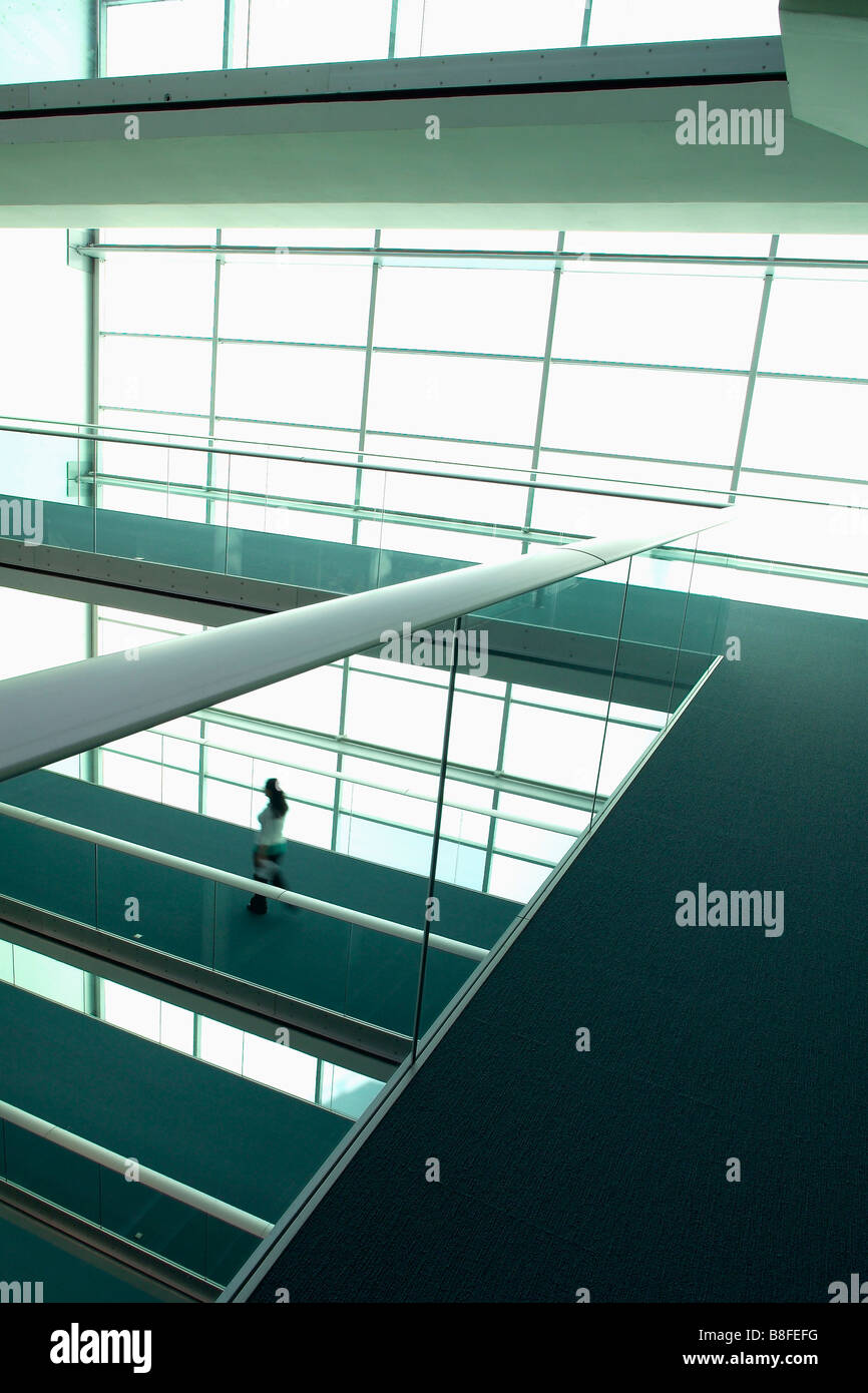Inside the ITN building designed by Sir Norman Foster in Grays Inn Road ...