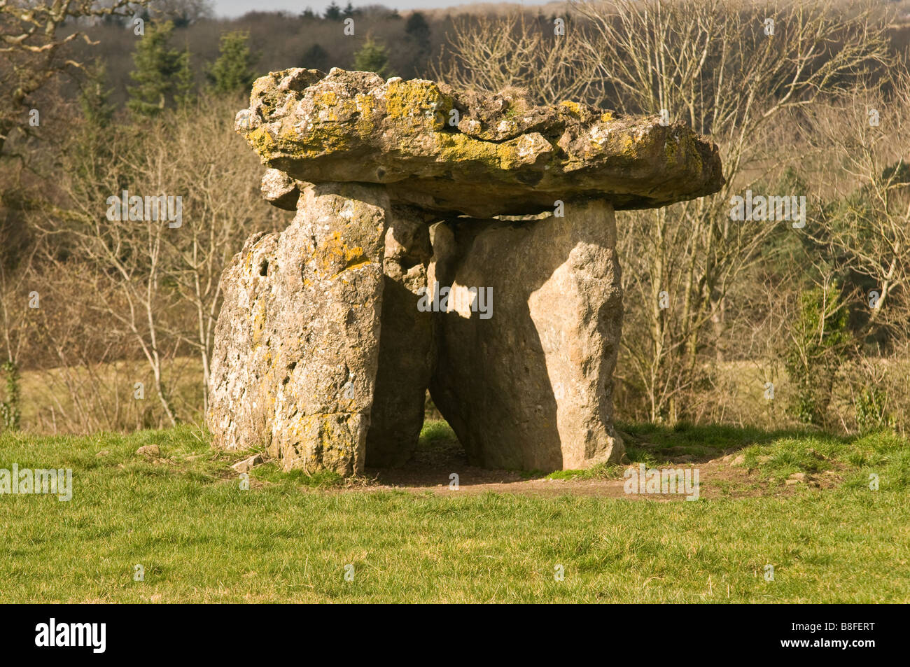 Megalithic burial chamber tomb wales hi-res stock photography and ...