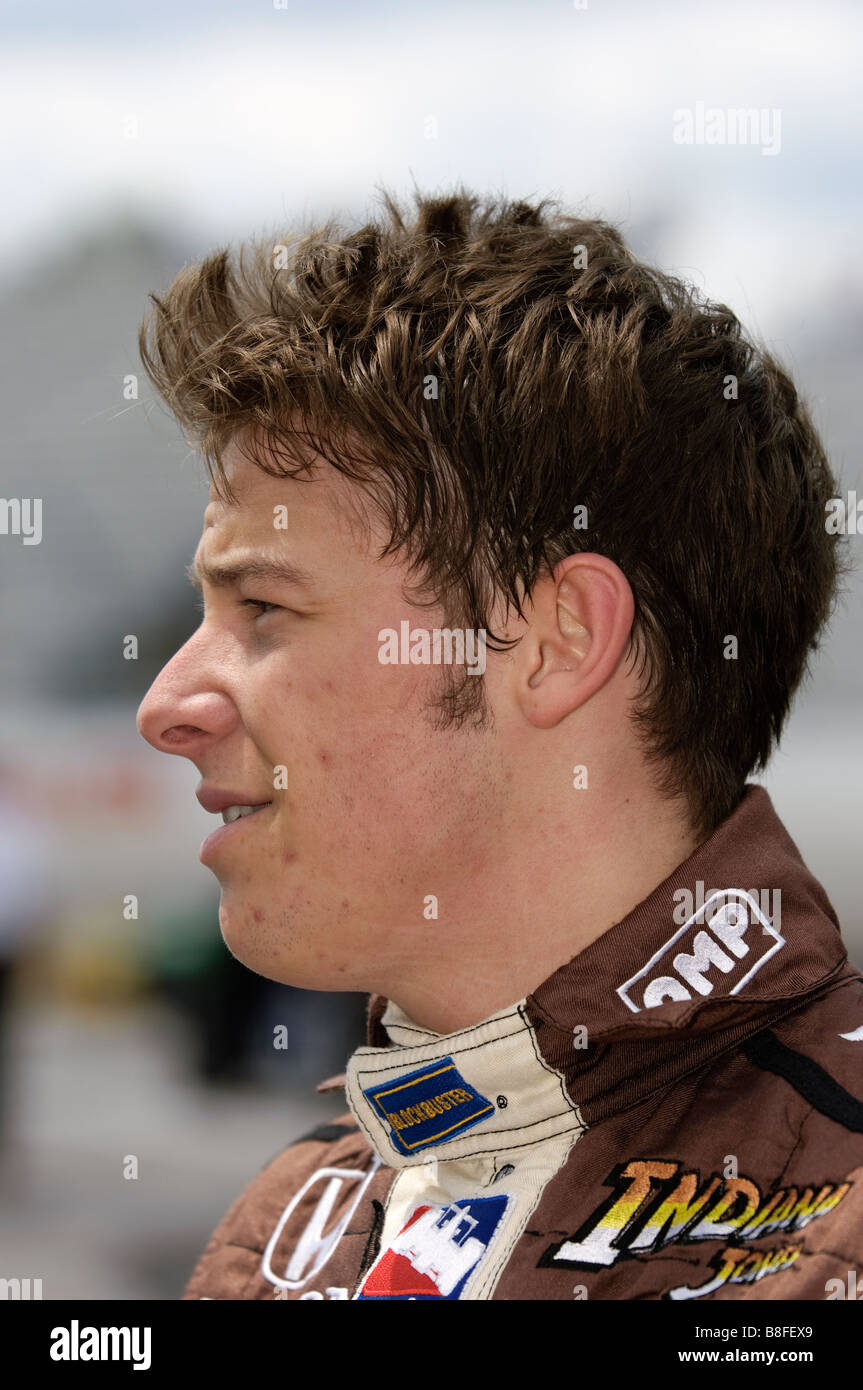 IndyCar driver Marco Andretti at the Milwaukee Mile, 2008 Stock Photo ...