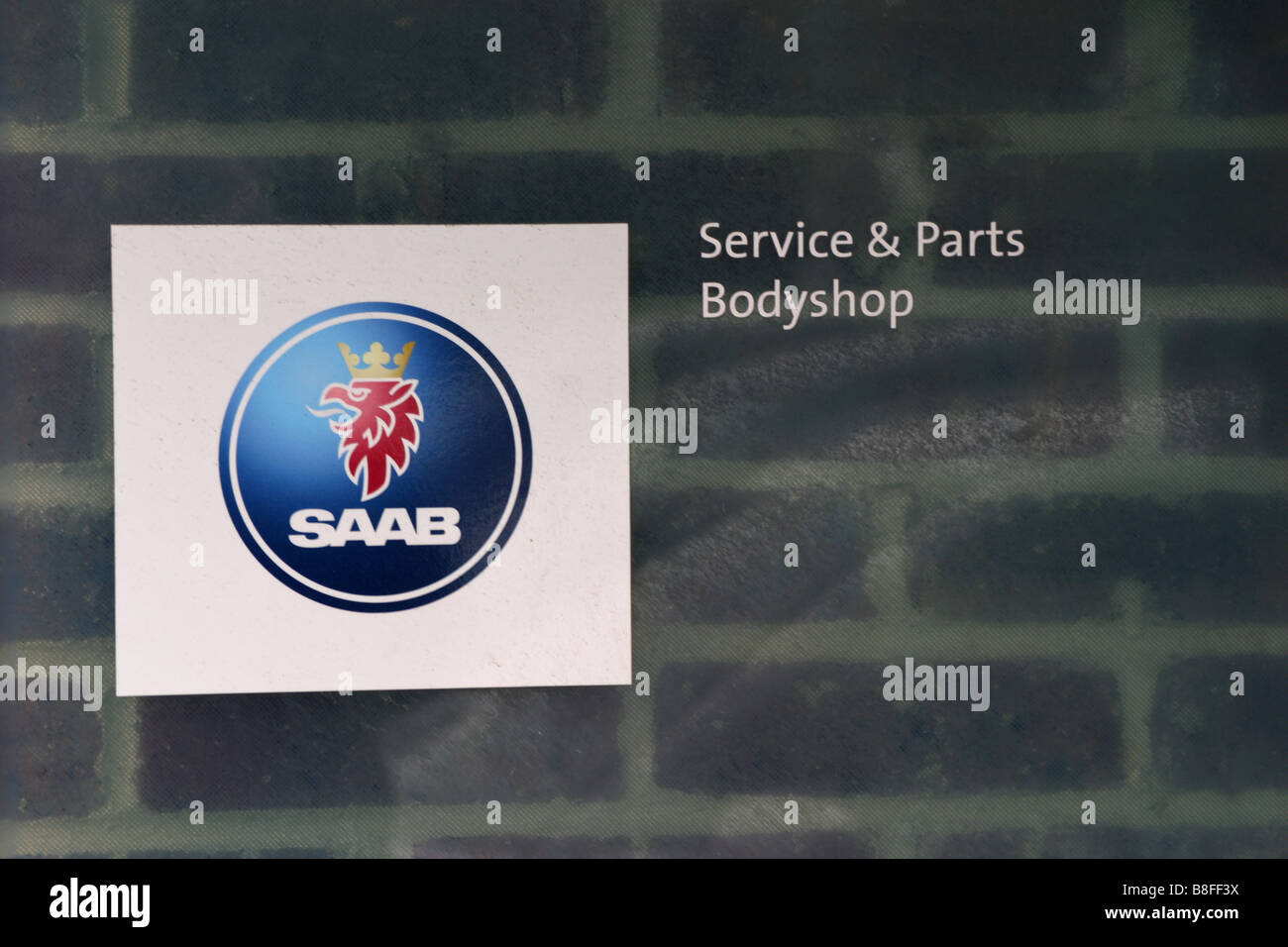 Saab Car Dealership UK Stock Photo - Alamy