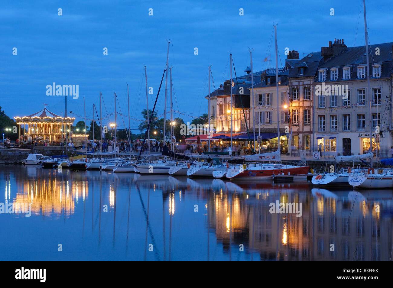 Honfleur waterfront reflections hi-res stock photography and images - Alamy