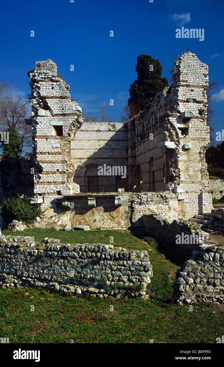 Roman Baths (c2nd AD), Frigidarium, Cimiez, Nice, Côte d'Azur, France ...
