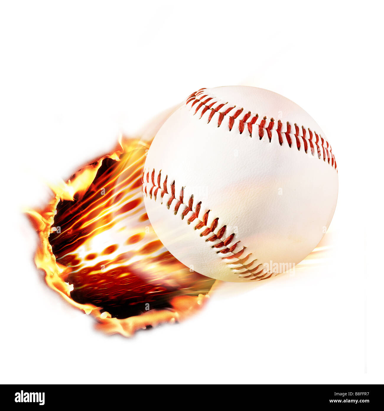 Baseball ball flame hi-res stock photography and images - Alamy